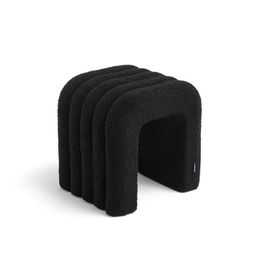 Drawer Polsterhocker, Schwarz, Textil, 41x42x35 cm, Wohnzimmer, Hocker