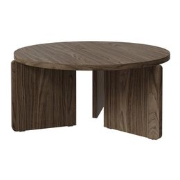 Selsey Couchtisch, Dunkelbraun, Holzwerkstoff, Rund, 88.5x40.5x88.5 cm, Wohnzimmer, Wohnzimmertische, Couchtische