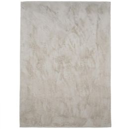 Consilio Concept Fellteppich, Greige, Textil, Uni, Rechteckig, 200x290 cm, Oeko-Tex&reg; Standard 100, f&uuml;r Fu&szlig;bodenheizung geeignet, Teppiche & B&ouml;den, Teppiche, Fellteppiche
