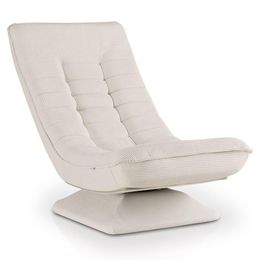 Juskys Relaxsessel, Beige, Textil, 58x85x100 cm, Wohnzimmer, Sessel, Relaxsessel