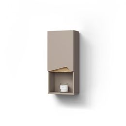 Livinity&reg; Badschrank, Greige, Holzwerkstoff, 1 F&auml;cher, Rechteckig, 30x67x17 cm, Badezimmer, Badezimmerschr&auml;nke, H&auml;ngeschr&auml;nke