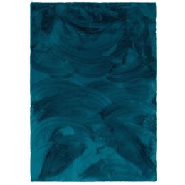 Pergamon Fellteppich, Petrol, Textil, 90x160 cm, Teppiche & B&ouml;den, Teppiche, Fellteppiche