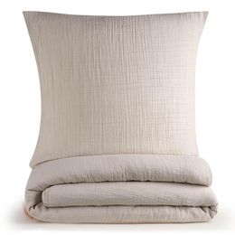 Blumtal Bettw&auml;sche, Grau, Textil, 135x100 cm, Schlaftextilien, Bettw&auml;sche, Bettw&auml;sche