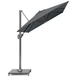 Platinum Ampelschirm, Anthrazit, Metall, Rechteckig, 200x300 cm, Sonnen- & Sichtschutz, Sonnenschirme, Ampelschirme