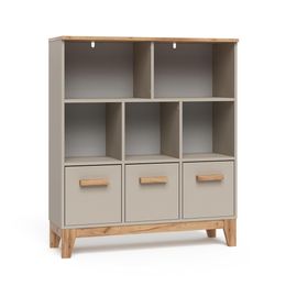 Vitalispa Kinderregal, Kaschmir, Eiche Artisan, Holzwerkstoff, 8 F&auml;cher, Rechteckig, 98.4x113.4x32.6 cm, Kinderzimmer & Jugendzimmer, Kinderm&ouml;bel, Kinderregale
