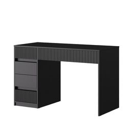 VICCO Schminktisch, Schwarz, Holzwerkstoff, 5 F&auml;cher, 5 Schubladen, Rechteckig,Rechteckig, 120x76x55 cm, Schlafzimmer, Schminktische