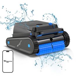 Evercross BOT Poolroboter, Schwarz, Kunststoff, 46.3x30.7x49.6 cm, Freizeit, Pools und Wasserspa&szlig;, Poolzubeh&ouml;r