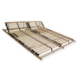Sleepneo Lattenrost, Buche, Holz, 7-Zonen, 200x200 cm, Hergestellt in Deutschland, Blauer Engel, T&Uuml;V S&uuml;d, verstellbar, Schlafzimmer, Lattenroste