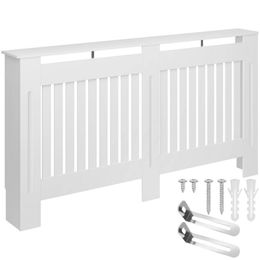 TecTake Heizk&ouml;rperabdeckung, Wei&szlig;, Holz, 152x82x19 cm, Wohnzimmer, Wohnzimmertische, Konsolentische