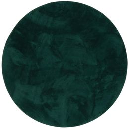 Pergamon Fellteppich, Dunkelgr&uuml;n, Textil, 120x120 cm, Teppiche & B&ouml;den, Teppiche, Fellteppiche
