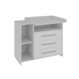VICCO Wickelkommode, Wei&szlig;, Holzwerkstoff, 1 F&auml;cher, 3 Schubladen, 110x93.5x53 cm, Babym&ouml;bel, Wickelkommoden & Zubeh&ouml;r, Wickelkommoden