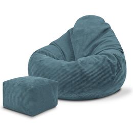 Dreamroots Sitzsack, Dunkelblau, Blau, Textil, 70x70x70 cm, Oeko-Tex&reg; Standard 100, Wohnzimmer, Hocker, Sitzs&auml;cke, XXL Sitzs&auml;cke
