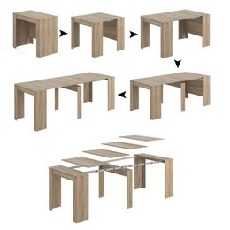 Dmora Tisch, Braun, Holzwerkstoff, 90x78x51 cm, Wohnzimmer, Wohnzimmertische, Konsolentische