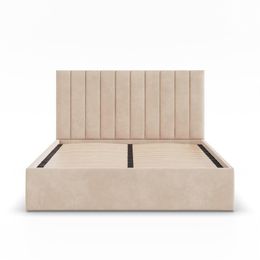 Mebligo Polsterbett, Creme, Textil, 180x200 cm, Schlafzimmer, Betten, Polsterbetten