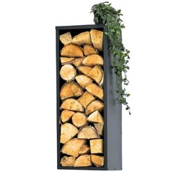 DanDiBo Kaminholzregal, Schwarz, Metall, 30x80x40 cm, Kleinm&ouml;bel, Kamine & Zubeh&ouml;r, Kaminholzregale