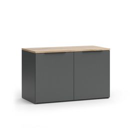 VICCO Kommode, Anthrazit, Holzwerkstoff, 2 F&auml;cher, 2 Schubladen, Rechteckig, 80x50x40 cm, Wohnzimmer, Kommoden & Sideboards, Kommoden