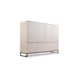 Agmat-Furniture Kommode, Beige, Holzwerkstoff, 160x120x45 cm, Wohnzimmer, Kommoden & Sideboards, Kommoden