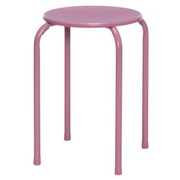 Hocker, Rosa, Metall, 30x44x30 cm, Wohnzimmer, Hocker