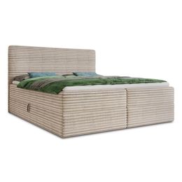 Sofnet Boxbett, Beige, Textil, H3, Rechteckig, 140x200 cm, Schlafzimmer, Betten, Boxspringbetten