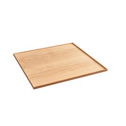 KAWOLA Holztablett, Natur, Holz, 70x2x70 cm, Wohnzimmer, Sofas & Couches