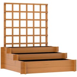 Outsunny Hochbeet, Braun, Holz, 232 L, 95x110x95 cm, Gartenzubeh&ouml;r, Hochbeete