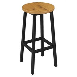 Begryf Barhocker, Hellbraun, Schwarz, Holzwerkstoff, 32x65x32 cm, Esszimmer, Barm&ouml;bel, Barhocker