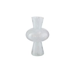HOME STORY Vase wei&szlig; Glas Ma&szlig;e (cm): H: 31 &Oslash;: 19 &raquo; H&ouml;ffner