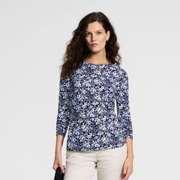 LANDS' END Schnelltrocknendes UPF 50 Sonnenschutz-Gartenshirt, Damen, size: regular, Blau, Nylon-Mischung, by Lands' End