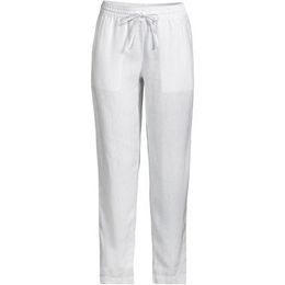 LANDS' END Leinen-Jogginghose f&uuml;r Damen, Damen, size: regular, Wei&szlig;, Leinen, by Lands' End