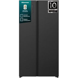 HISENSE Side-by-Side "RS3P538NA", B:91,1cm H:178,6cm T:600cmschwarz inox, K&uuml;hlschr&auml;nke, einfacher Side by Side mit Premium-Ausstattung