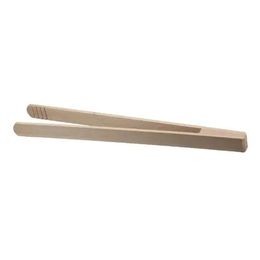 Macrander Grillzange Holz Naturfarben mit 25g Grill & Steak Salz