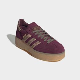 Damen Sneaker "HANDBALL SPEZIAL BOLD W", adidas originals, Gr. 41maroon, magic beige, olive strata, Leder, Schuhe