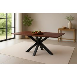 Esstisch RITA / 160x85 / Spider-Gestell Schwarz