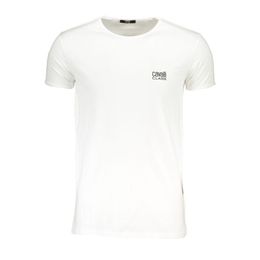 Cavalli Class Bianco Baumwoll-Herren T-Shirt