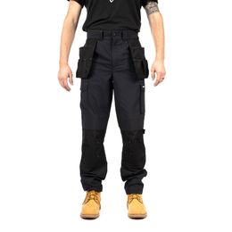 Caterpillar Nexus Holster Stretch Pocket Baumwoll Herren Schwarz Outdoor-Hose