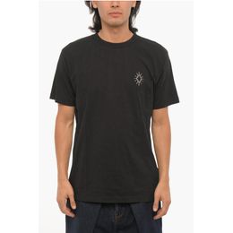 Einfarbiges ECLIPSE CROSS T-Shirt mit Rundhalsausschnitt in Schwarz