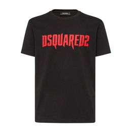 Dsquared2 Horror Logo Schwarzes T-shirt