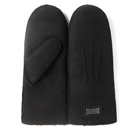 Australia Luxe Mitts Wildlederhandschuhe, schwarz
