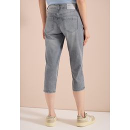 Cecil Damen Comfort-fit-Jeansmid grau used wash, Gr. 33, unifarben, Jeans, 78% Baumwolle, 20% Polyester, 2% Elasthan, Jeans, in 3/4-L&auml;nge