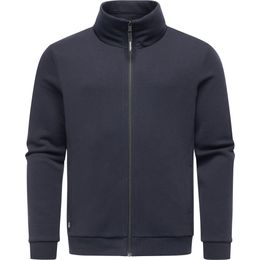 Ragwear Herren Sweatjacke "Jettrys"navy, Basic, Gr. S, Material: 70% Baumwolle, 30% Polyester, Sweatjacken, Weiche Herren Alltagsjacke