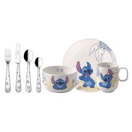 Villeroy & Boch Villeroy & Boch Kindergeschirrset Disney Stitch, Mehrfarbig, Keramik, 7-teilig, 13.3x23.2x26.6 cm, F&uuml;ttern, Kindergeschirr
