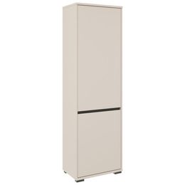 Xora Garderobenschrank, Anthrazit, Kaschmir, Kunststoff, 2 F&auml;cher, 60x195x38 cm, Garderobe, Garderobenschr&auml;nke, Garderobenschr&auml;nke