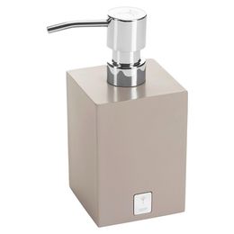 JOOP! Seifenspender Bathline, Grau, Beige, Kunststoff, Uni, 7.5x17x7.5 cm, Badaccessoires, Waschplatzzubeh&ouml;r, Seifenspender