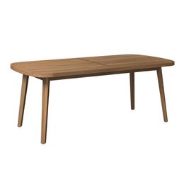 Ambia Garden Gartentisch, Akazie, Holz, Akazie, massiv, zylindrisch, 200x77x100 cm, FSC 100%, Gartenm&ouml;bel, Gartentische, Gartentische
