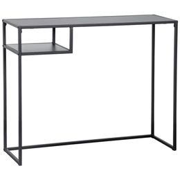 CARRYHOME Schreibtisch, Schwarz, Metall, Holzwerkstoff, rechteckig, Flachrohr, 32.4x75x99.4 cm, Arbeitszimmer, Schreibtische, B&uuml;rotische
