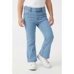 KIDS Only M&auml;dchen Bootcut-Jeans "KMGRAIN FLARED ELAST JEANS DNM NOOS"medium blau denim, Gr. 110, unifarben, Denim/Jeans, Obermaterial: 53% Viskose,