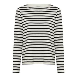 Marc O'Polo MARC O'POLO Damen Langarmshirtmulti, Gr. L, geringelt, Jersey, Obermaterial: 100% Baumwolle, Shirts