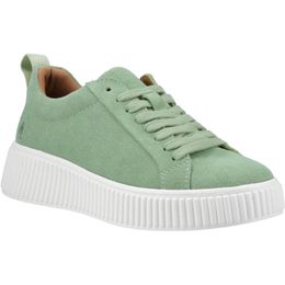 Hush Puppies Harlow Wildleder Damen Sneaker in Gr&uuml;n