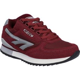 Hi-Tec Silver Shadow PU Wildleder/Polyester Herren Schn&uuml;rschuhe in Kirsche