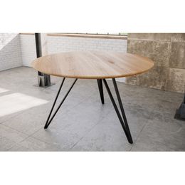 Esstisch DREAM 100 / 100x100 / Hairpin-Gestell Schwarz